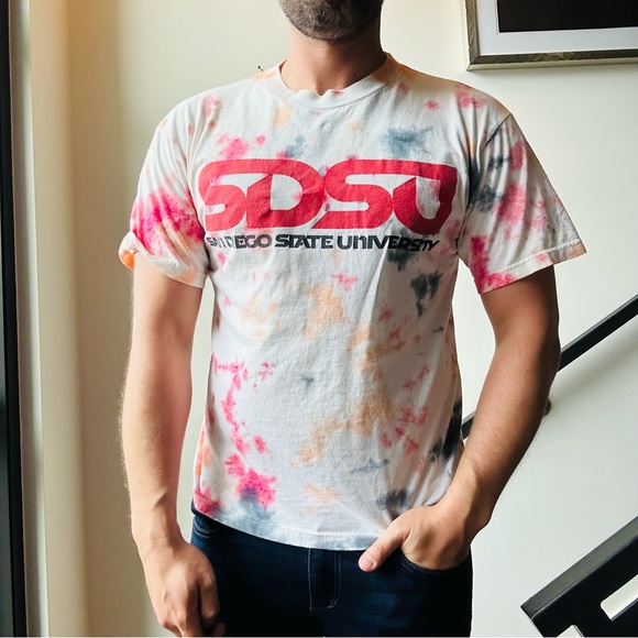 Shirts | San Diego State Sdsu Custom Tie Die Shirt | Poshmark